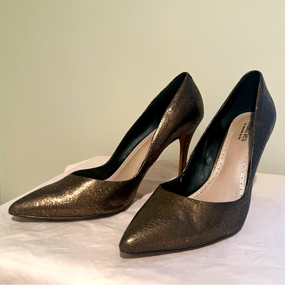 Gold/Bronze Heels From Charles By Charles David - Gem